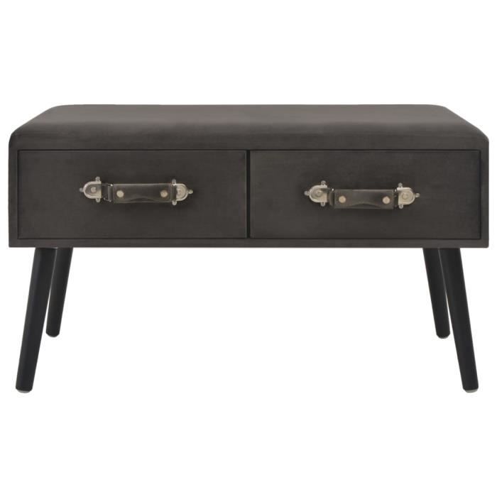 COC Tables basses et tables d'appoint Table basse Gris 80x40x46 cm ...