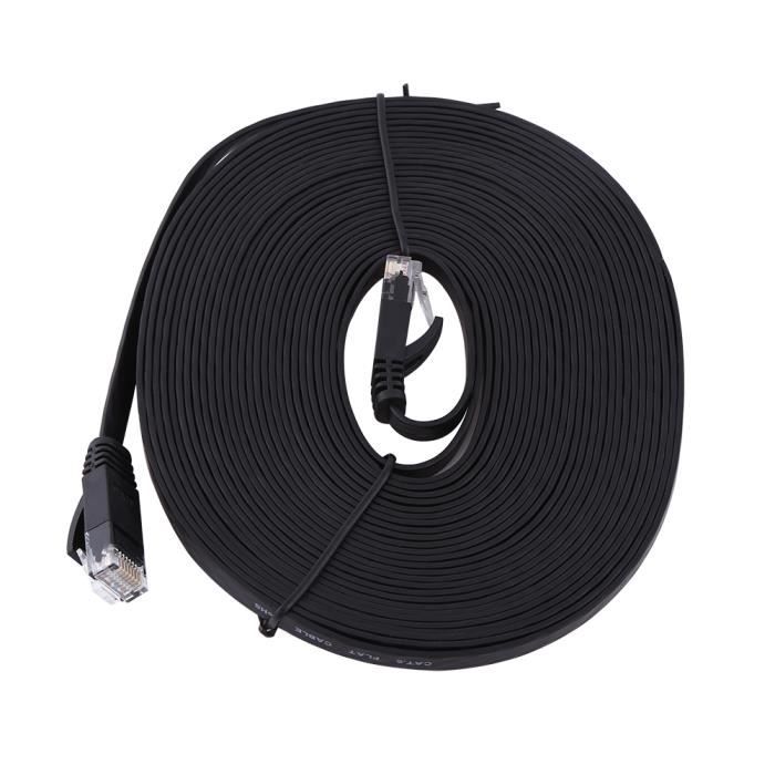 TMISHION Câble LAN RJ45 CAT6 RJ45 CAT6 Ethernet réseau plat LAN câble ...