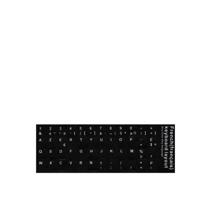 Sticker autocollant AZERTY clavier Français - Cdiscount Informatique