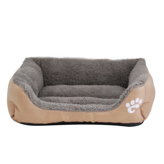 PET LIT,Khaki-S--Canapé lit'hiver pour animaux domestiques, matelas de ...