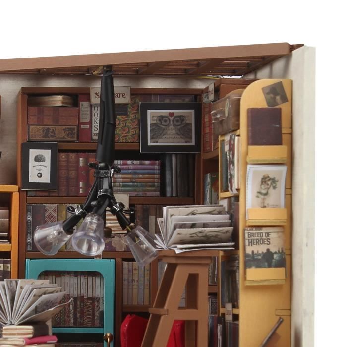 DIY Bookstore Model Creativity Dollhouse Kit With Transparent ...