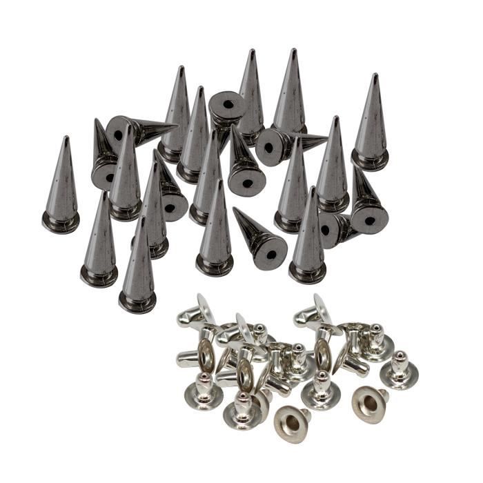 29mm x 10mm Goujons en forme de cône avec goupille de base Long rivet ...
