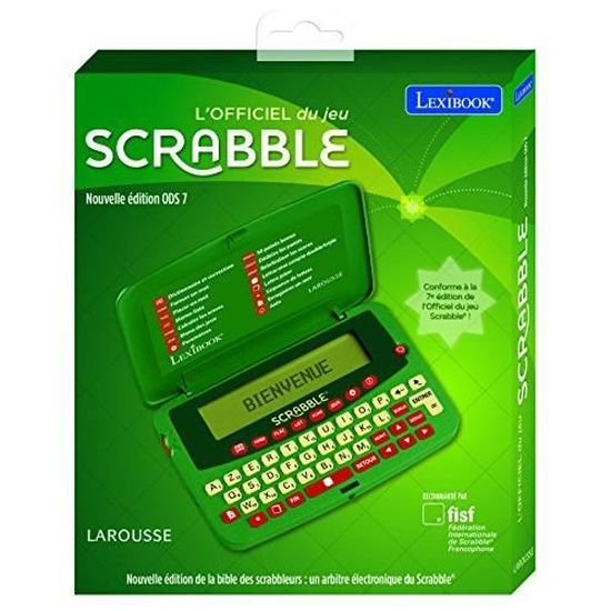 Lexibook SCF-428FR Dictionnaire électronique officiel du jeu de Scrabble ODS7, Larousse FISF ...