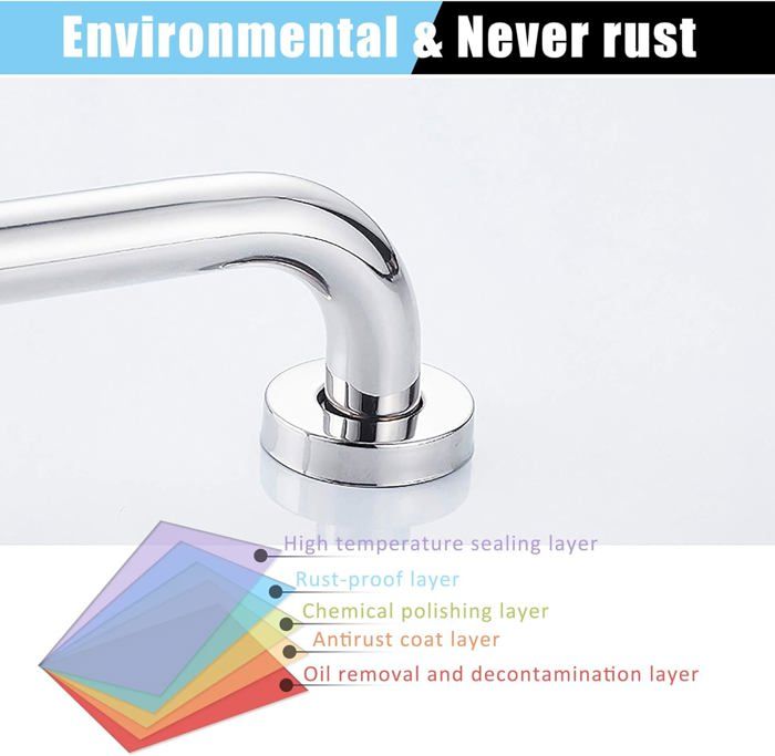 Main Courante Stainless Steel Grab Bar Bathroom Bathtub Handle for ...