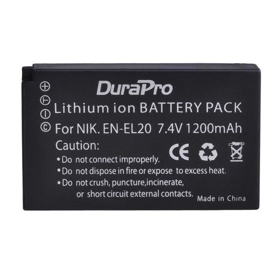 1x Battery-Batterie 1200mAh pour appareils photo Nikon, pour modèles EN ...