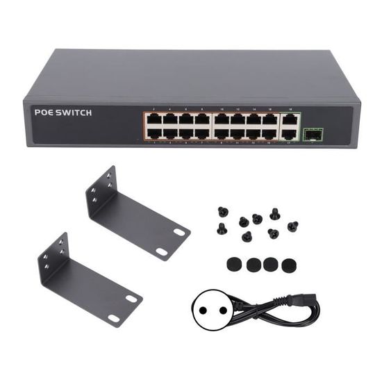 Switch Ethernet Gigabit POE 100-240V Plug and Play - Cdiscount Informatique