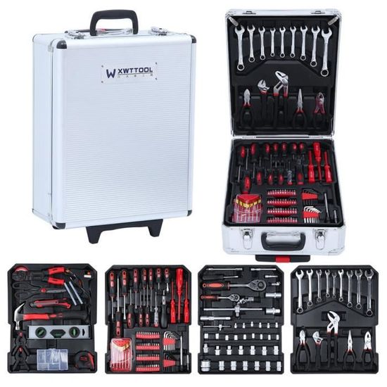Mallette à outils Trolley, Boite à Outils, Valise à outils, Aluminium ...