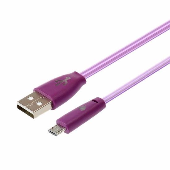Cable Smiley Micro USB pour Manette Playstation 4 PS4 LED Lumière ...