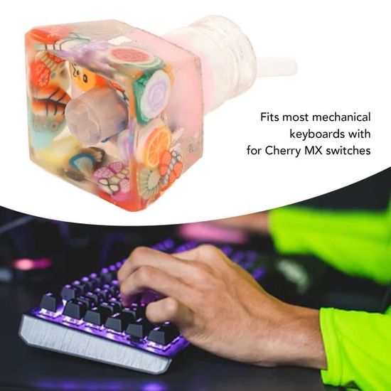 Capuchon de clavier - QIILU - PAL - Mécanique - Résine - Rose ...