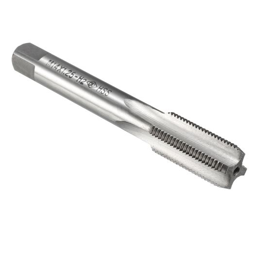 Taraud métrique M14x1,25mm H2 main droite en HSS pour machine à fileter et perceuse électrique ...