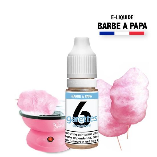 E-liquide 10ML saveur BARBE A PAPA avec 12MG de nicotine (e-liquide id ...