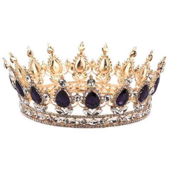ZERODIS Couronne de mariée Diadème, couronne, durable décoloration pour ...