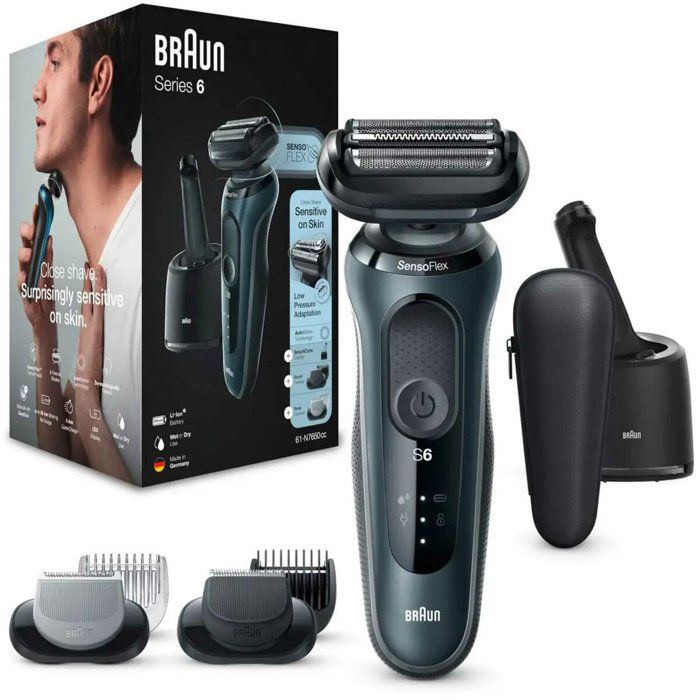Rasoir électrique - BRAUN - Series 6 61-N7650CC - Autonomie 3 semaines ...