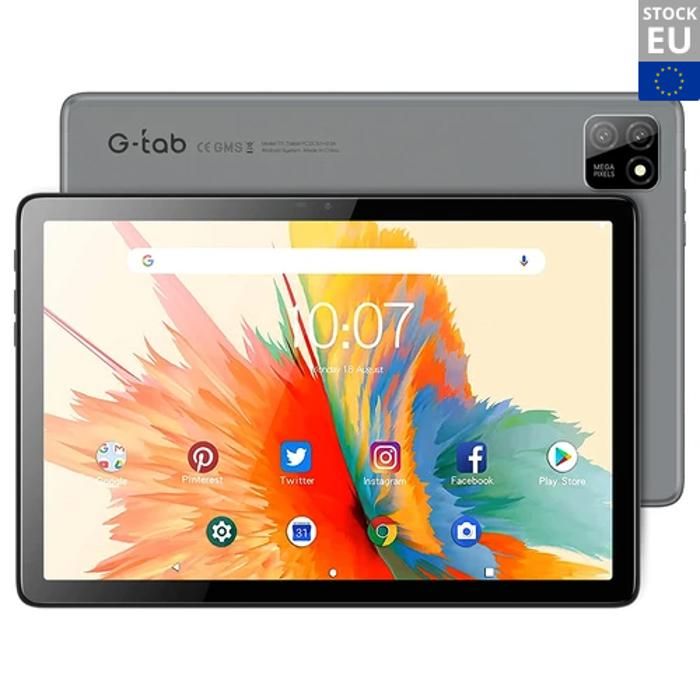 G-tab T11 Tablette, écran IPS 10,1 pouces 1280*800, Unisoc T606 8 cœurs, 8 Go de RAM (extension ...