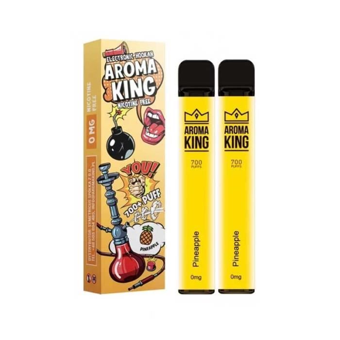 LOT DE 2 PUFFS AROMA KING ANANAS GIVRE (PINEAPPLE) EN 0MG - Cdiscount ...