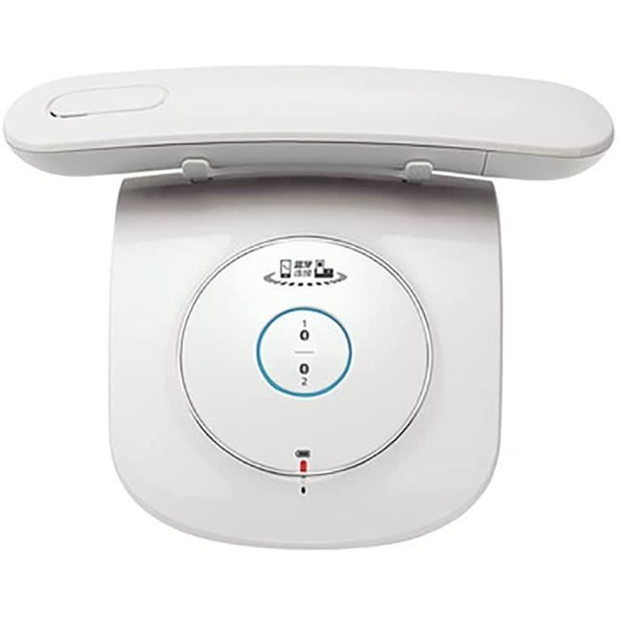Téléphone Fixe sans Fil au Design Moderne avec Grand Écran Rétro ...