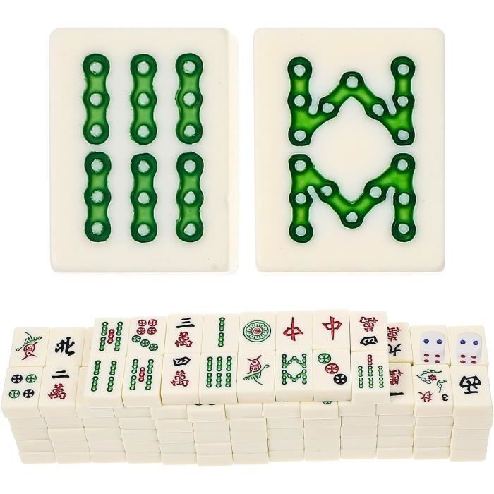Mini Travel Mahjong Miniature Chinese Mahjong Game Set 144 Mahjong ...