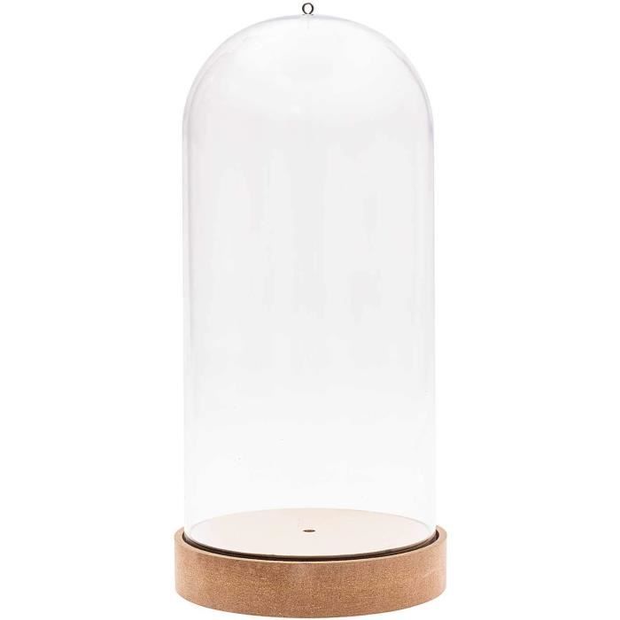 Cloche En Plastique Avec Socle Xl 13 X 27 Cm[u694] - Cdiscount Maison