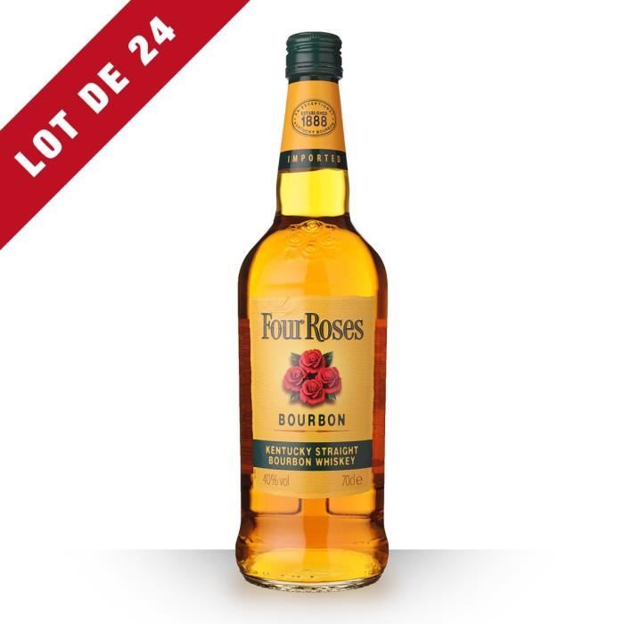 24X Four Roses Bourbon 70cl - Whisky Straight Bourbon - Achat / Vente ...