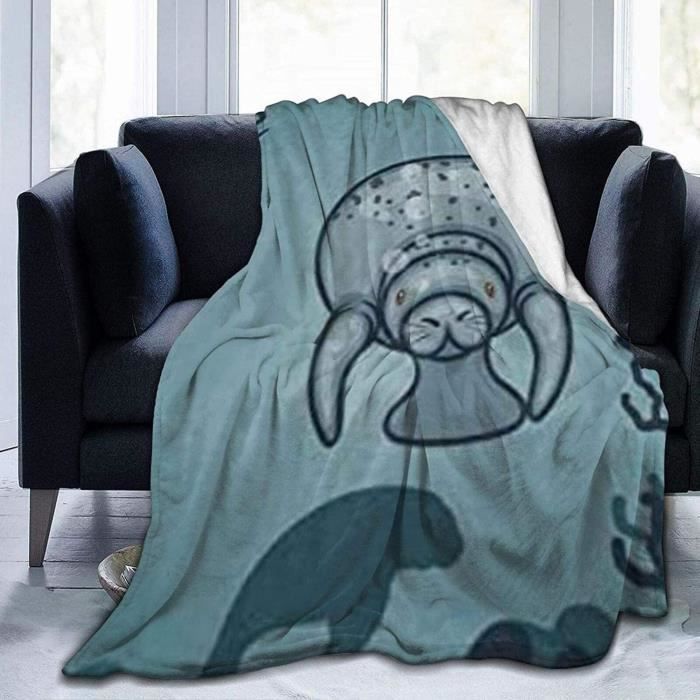 Couvre-lit, dessin animé mignon loutre imprimé doux couverture de lit ...