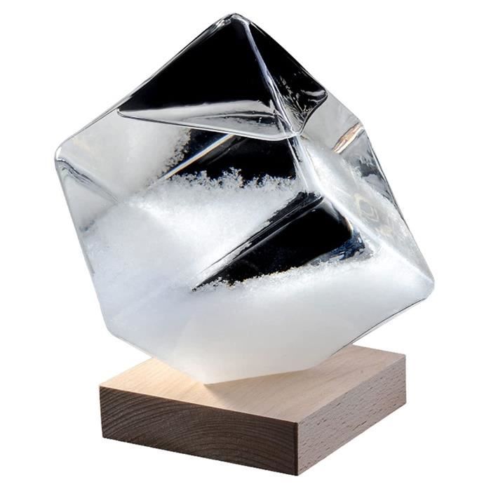 Station Météo en Verre Tempête Bouteille de Prévisions Météo à Cristaux ...