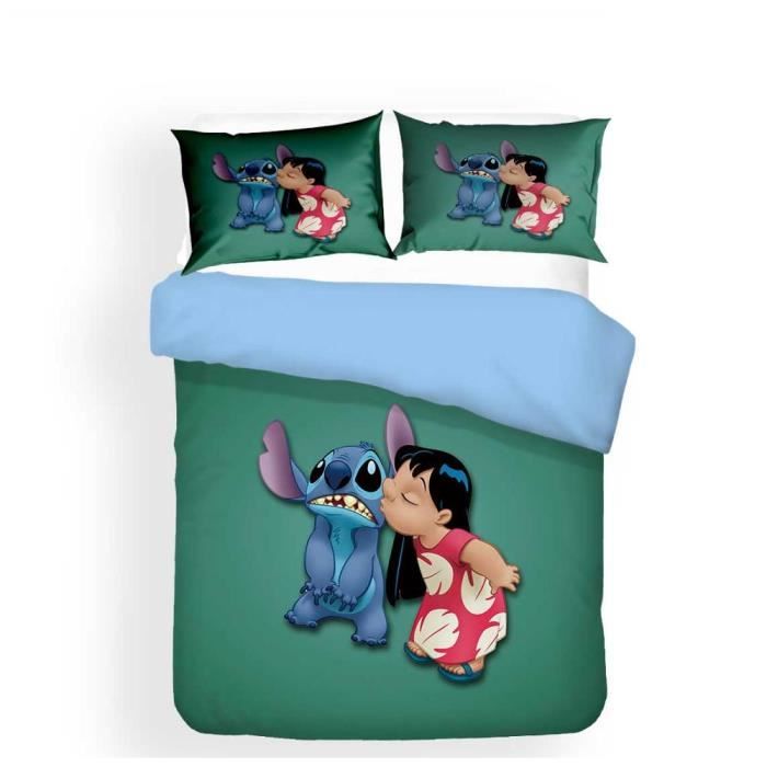 SCD-1819 Parure de lit dessin animé Lilo & Stitch ensemble de literie ...