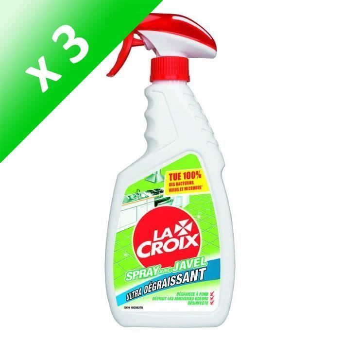 LACROIX Spray javel ultra dégraissant - 500 ml (Lot de 3) - Cdiscount ...