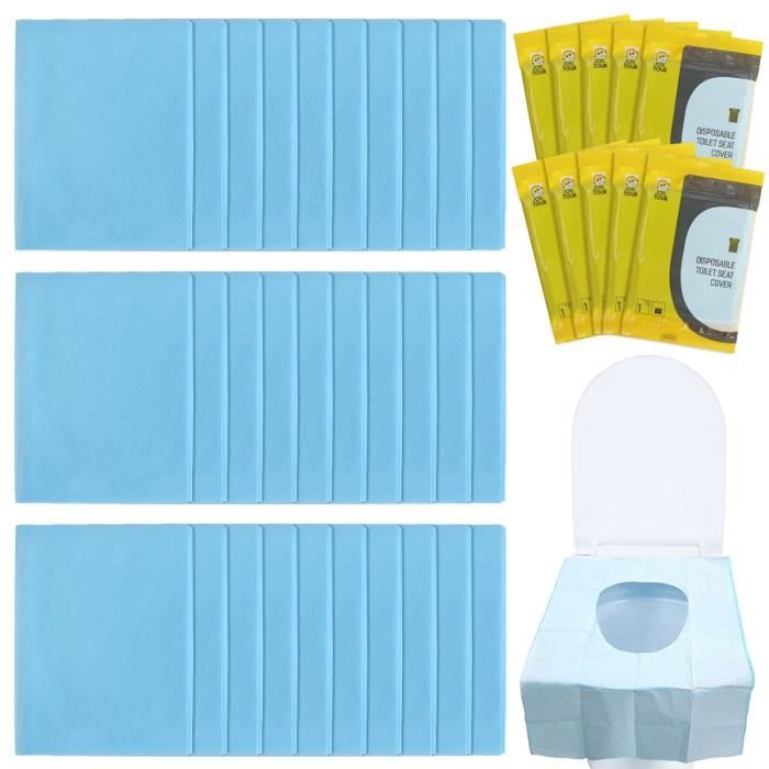 40 Pcs Protege Wc Jetable, Papier Protection Toilette Protection ...