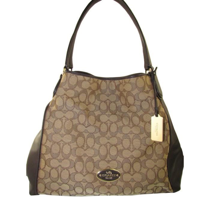 Sac à main femme Coach Signature brun - Cdiscount Bagagerie - Maroquinerie