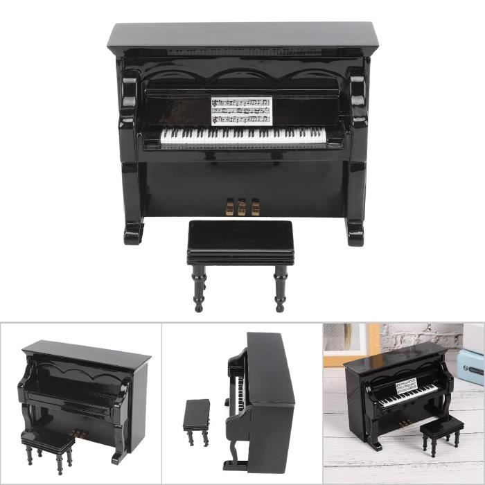 Piano droit miniature en bois Mini instrument de musique modèle enfants ...