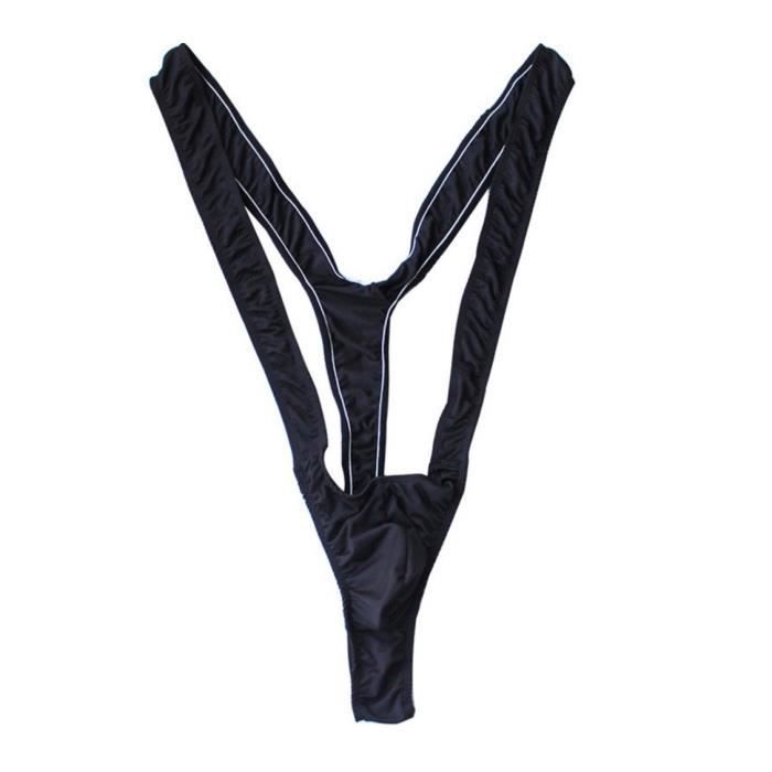 String Maillot de bain mankini Borat Noir - Cdiscount Boutique Erotique