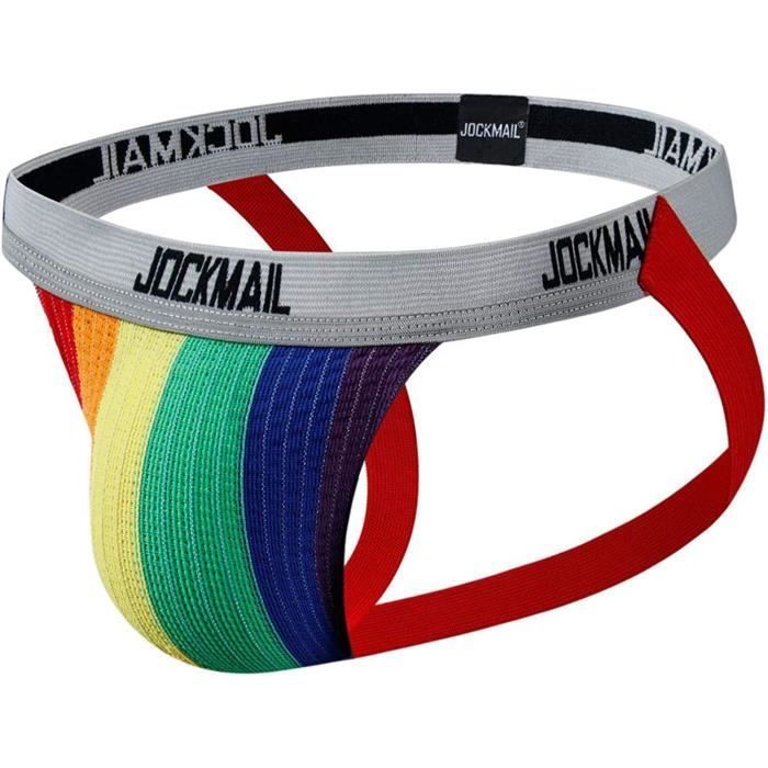 STRING - TANGA String Sport Homme Respirant Big Pouch Men's Rainbow ...