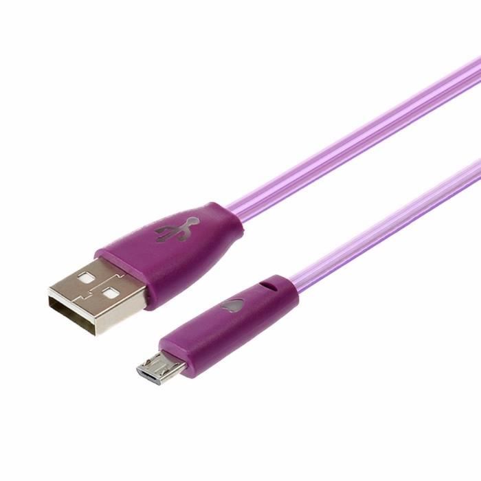 Cable Smiley Micro USB pour Manette Playstation 4 PS4 LED Lumière ...