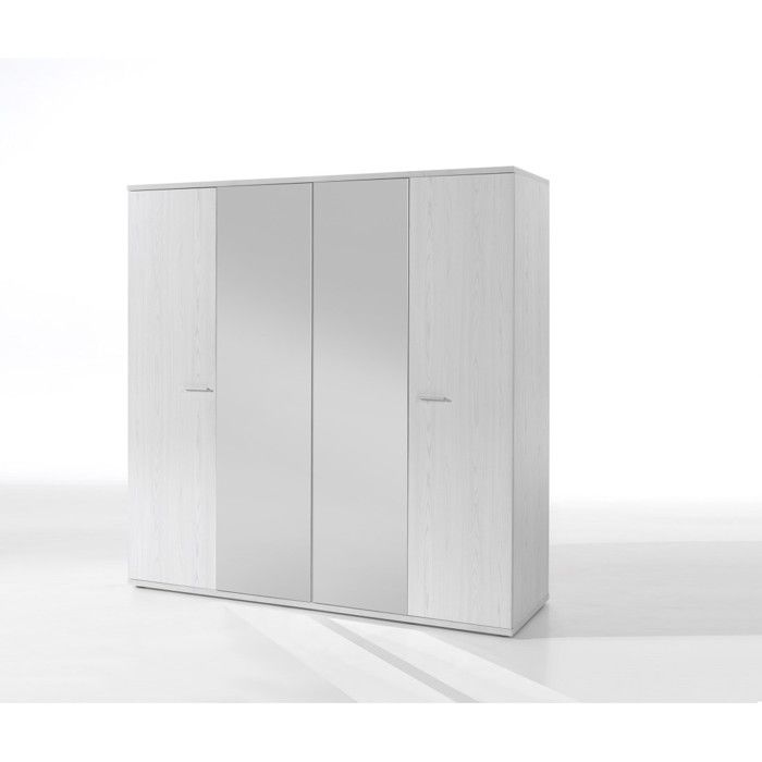 Armoire robuste avec miroirs. 4 portes battantes 200cm collection OLGA ...