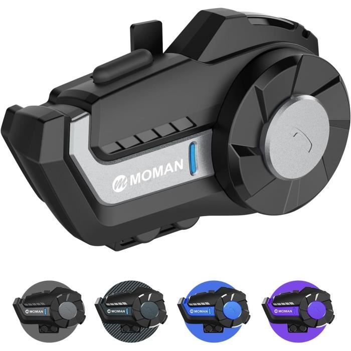 Intercom Moto, H2 Pro 1 Unité Argent Main Libre Moto Casque Système D ...