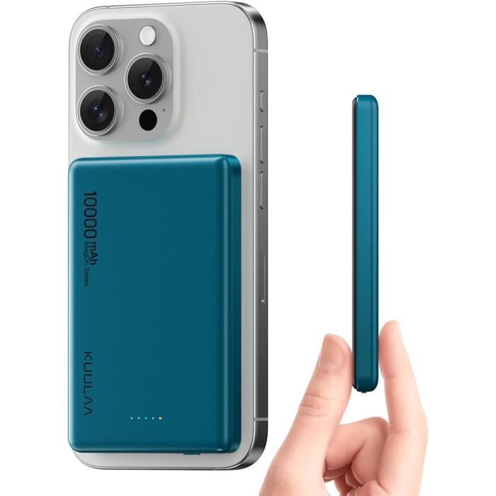 Batterie Externe Magsafe, Power Bank 10000Mah, Magnétique Sans Fil Charge Rapide Pd 20W Chargeur ...