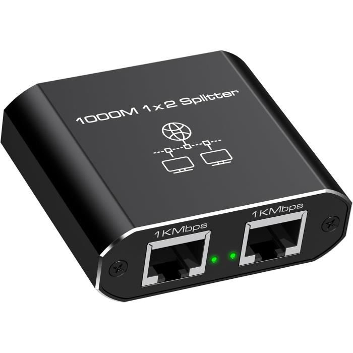 Schiuma Switch Rj45 2 Ports 1000Mbps Network Lan Switch 2 Ports Rj45 1 ...