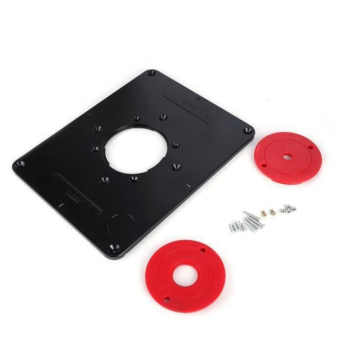 Changan-Routers Black and Red Router Table Insert Plate for Carpenter ...