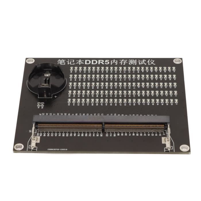 Carte de testeur de fente de mémoire TMISHION DDR5 - 120 LED - Haute ... Carte de testeur de fente de mémoire TMISHION DDR5 - 120 LED - Haute ...