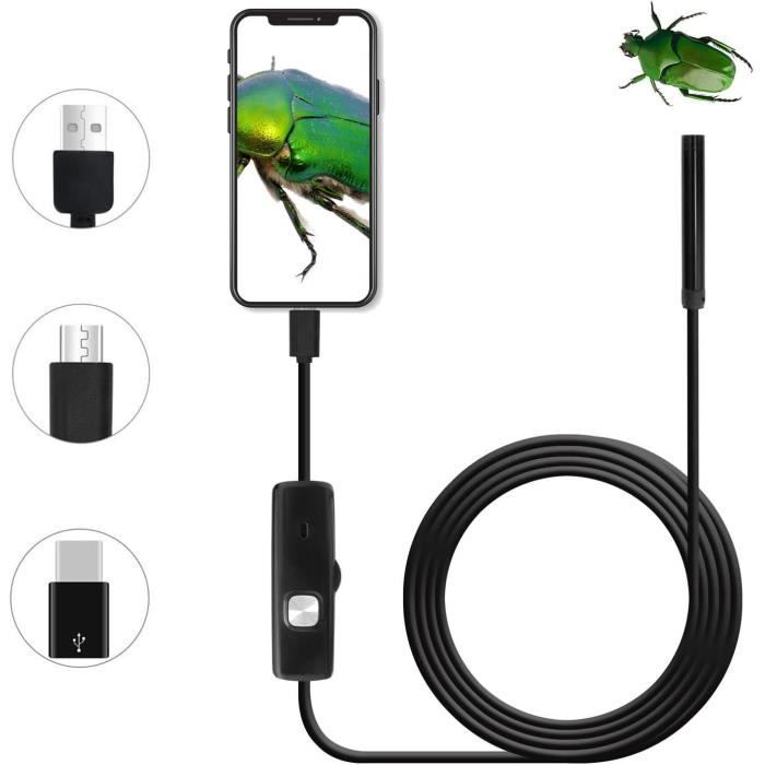 Endoscope Usb Android 2.0 Cmos Hd 2 En 1 Endoscope Étanche Pour ...