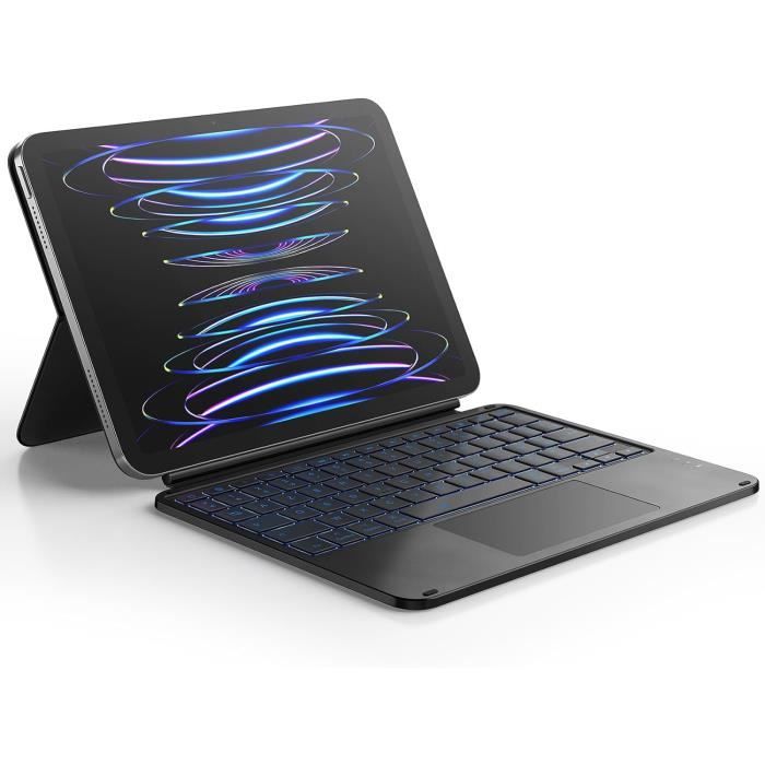 Étui Clavier Pour Ipad Pro 11 (1Re, 2E, 3E, 4E Gén) Et Ipad Air (4E Et 5E Gén) Clavier ...