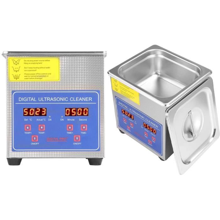 50W 1.3L Nettoyeur à Ultrasons de Machine en Acier Inoxydable avec ...