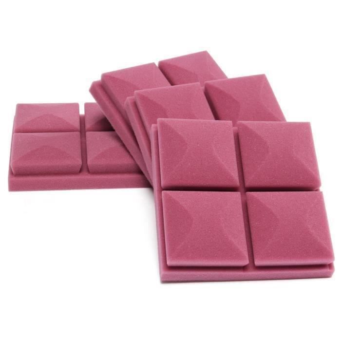 4PCS Eponge Mousse Isolation Acoustique Insonorisation 20*20*5CM Studio ...