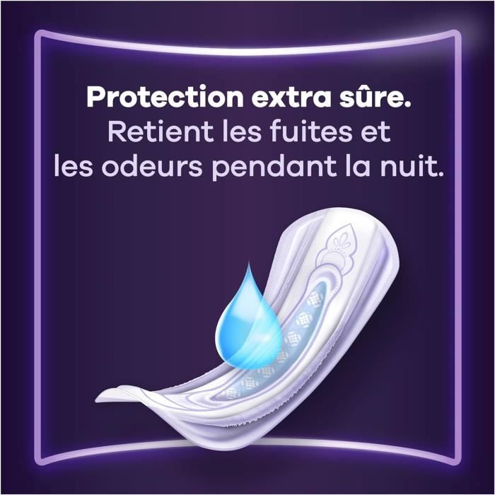 Discreet Serviettes Pour Fuites Urinaires Femmes Ultimate Nuit 12 ...