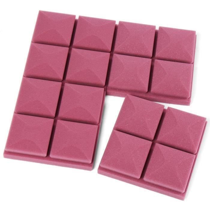 4PCS Eponge Mousse Isolation Acoustique Insonorisation 20*20*5CM Studio ...