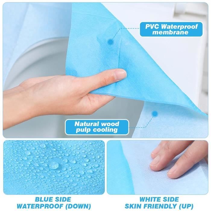 40 Pcs Protege Wc Jetable, Papier Protection Toilette Protection ...