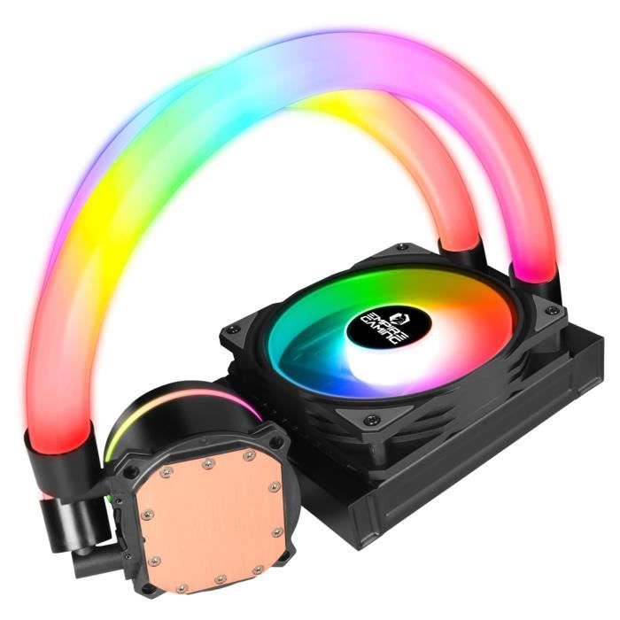 P-W120 Watercooling AIO PC Gamer Refroidissement de CPU Liquide ARGB 3 ...