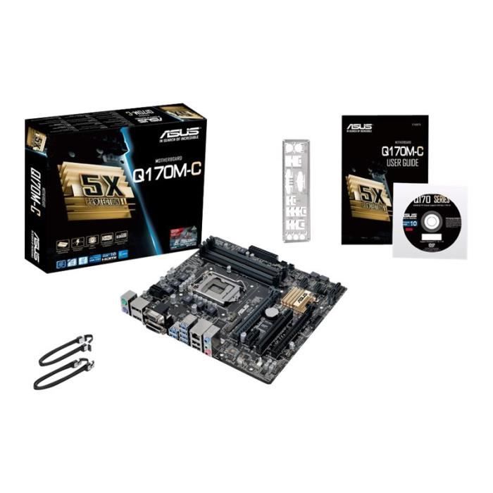 ASUS Q170M-C-CSM Carte-mère micro ATX Socket LGA1151 Q170 USB 3.0 ...