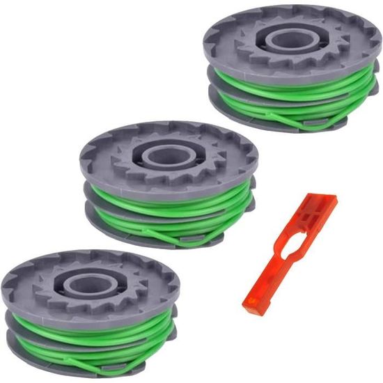 Lot de 3 bobines de débroussailleuse compatibles avec tondeuse Flymo ...