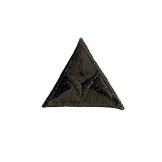 Écussons thermocollants - Non spécifié - Mouche triangle - Brodé - Gris ...